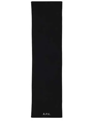 A.p.c. Virgin Wool Scarf - Black