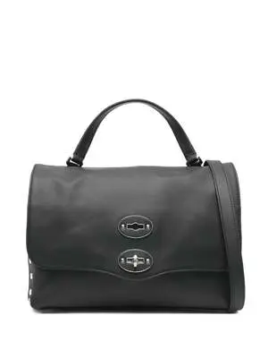 ZANELLATO Top Handle Mini Handbag With Detachable Shoulder Strap And Studded Turn-lock Fastening