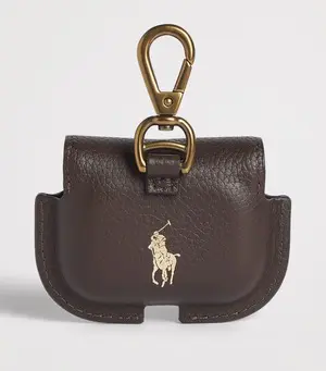 Polo Ralph Lauren Leather Polo Pony Airpods Case
