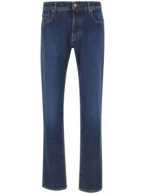 Jacob Cohen Stretch Cotton-lyocell Jeans For - Navy