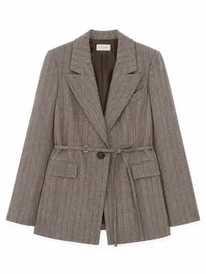 DIEGA Woven Utility Jacket With Stretch Blend - Ecru