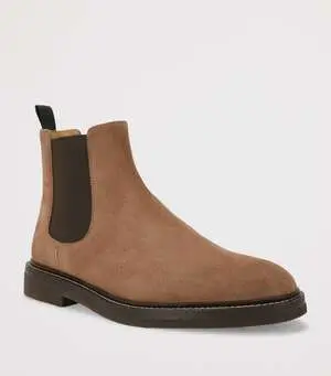 Brunello Cucinelli Suede Chelsea Boots