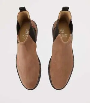 Brunello Cucinelli Suede Chelsea Boots