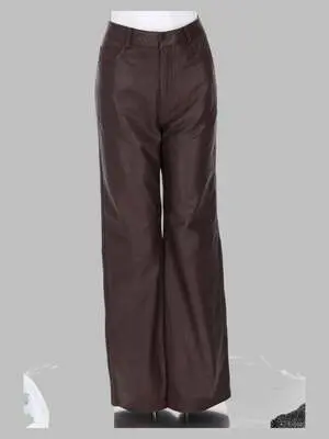ROTATE BY BIRGER CHRISTENSEN Lamb Leather Trousers - Brown