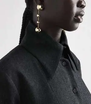 Khaite Virgin Wool-cashmere Blend Ricky Shirt Dress