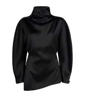 Khaite High-neck Harlow Blouse