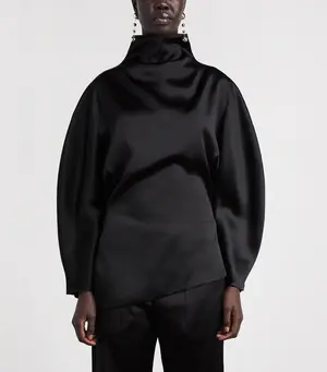 Khaite High-neck Harlow Blouse