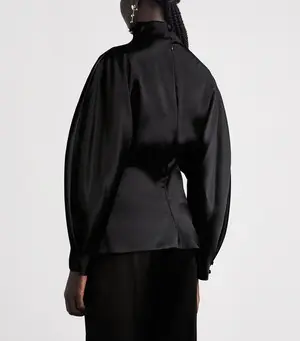 Khaite High-neck Harlow Blouse