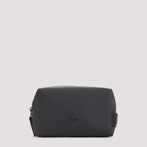 Rains Small Wash Mini Handbag In Waterproof Pu - Black