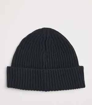 Stone Island Virgin Wool Logo Beanie