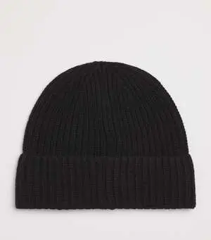 Stone Island Virgin Wool Logo Beanie