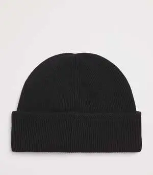 Stone Island Organic Cotton Logo Beanie