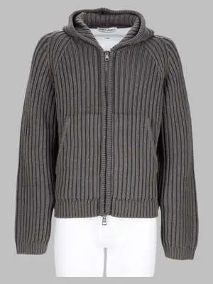 Our Legacy Striped Merino Wool Crewneck Sweatshirt - Grey