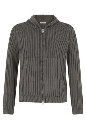 Our Legacy Striped Merino Wool Crewneck Sweatshirt - Grey
