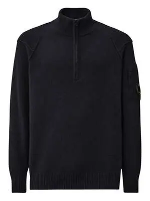 C.P. COMPANY C. P. Company Wool & Polyamide Sweater - Navy