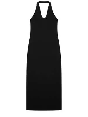 TOTEME Halter Midi Gown With Scallop Trim