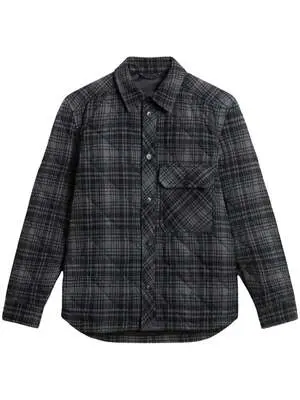 Woolrich Wool Blend Quilted Coat With Primaloft Bio Insulation