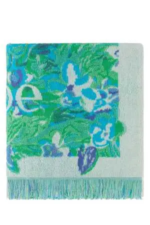 Chloé Chloe Wild Flowers Embroidered Terry Beach Towel 150 Cm X 95 Cm Printed