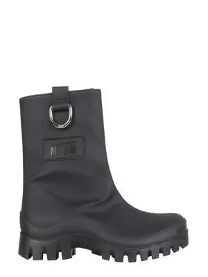 MSGM Rain Boots With Track Sole - Black