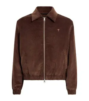 AMI Paris Corduroy De Coeur Bomber Jacket