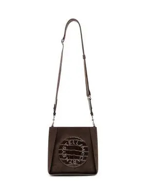 Stella McCartney Logo Crossbody Handbag - Coffee
