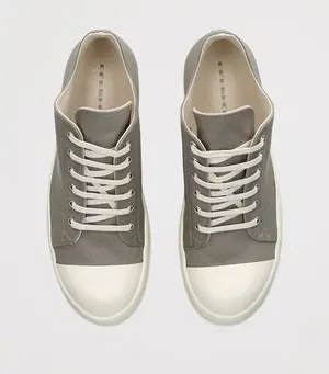 Rick Owens Denim Low-top Sneakers - Beige