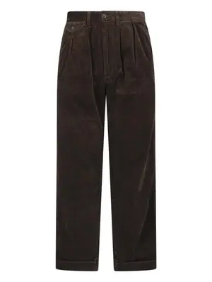 Polo Ralph Lauren Corduroy Pleated Trousers - Brown