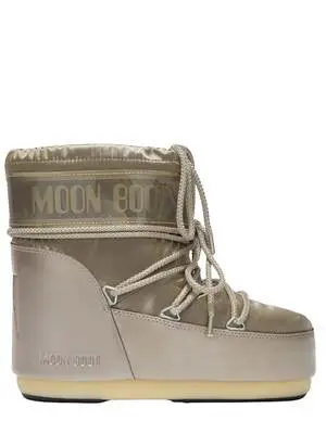 Moon Boot Mini Metallic Knee-high Boots For - Silver