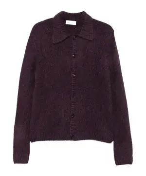 Dries Van Noten Long-sleeved Sweater - Purple