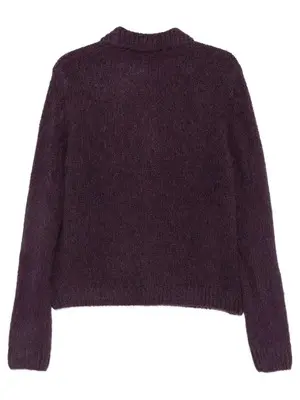 Dries Van Noten Long-sleeved Sweater - Purple