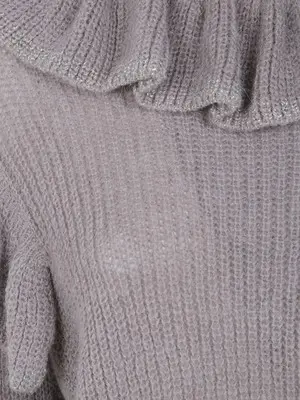 TWINSET Mastice Ruffled Knitted Sweater