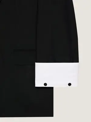 Givenchy Couture Seam Single-breasted Jacket In Wool And Mohair