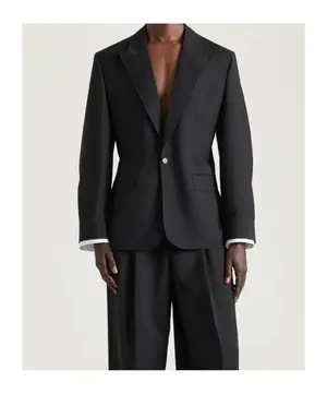 Givenchy Couture Seam Single-breasted Jacket In Wool And Mohair