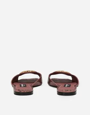 Dolce & Gabbana Python Skin Sliders