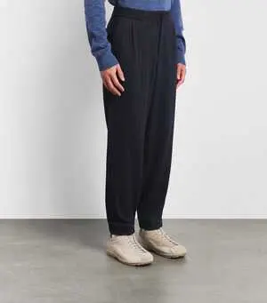 Sease Wool-cashmere-blend Pinstripe Trousers