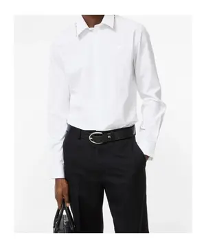 Burberry Check Trim Long Sleeved Shirt