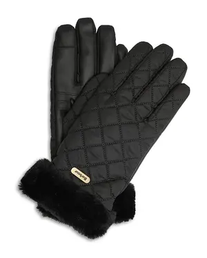 Barbour Norwood Quilted Tech Gloves - Black