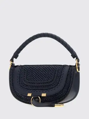 Chloé Marcie Mini Raffia Shoulder Bag