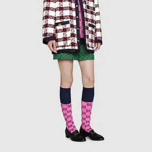 Gucci Monogram-pattern Intarsia-knit Socks