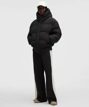 Lululemon Wunder Puff Bomber Hoodie - Black
