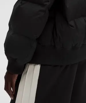 Lululemon Wunder Puff Bomber Hoodie - Black