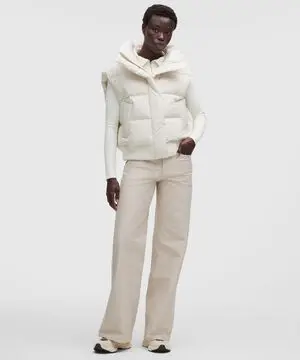 Lululemon Wunder Puff Bomber Vest - Light Ivory