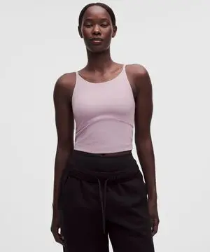 Lululemon Wunder Under Cropped Tank Top - Shallot