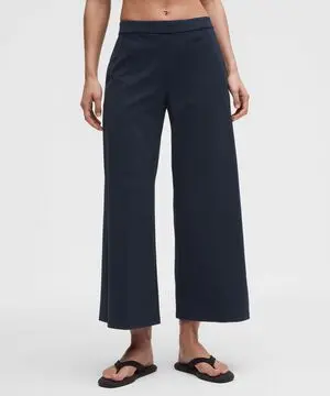 Lululemon Daydrift Mid-rise Cropped Wide-leg Trouser - True Navy