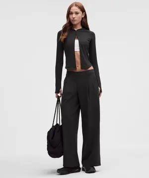 Lululemon Daydrift Low-rise Extra-wide Leg Trouser - Black