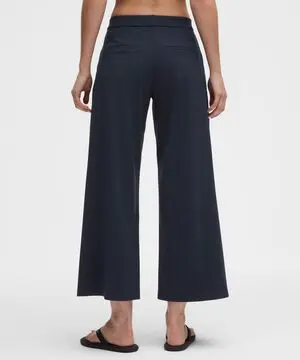 Lululemon Daydrift Mid-rise Cropped Wide-leg Trouser - True Navy