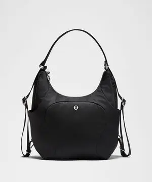 Lululemon City Essentials Convertible Shoulder Bag 7l - Black/silver
