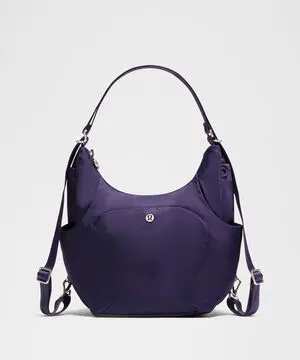 Lululemon City Essentials Convertible Shoulder Bag 7l - Bleu Nuit/silver