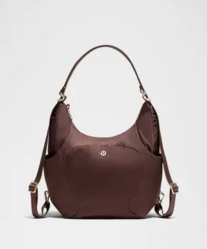Lululemon City Essentials Convertible Shoulder Bag 7l - Pecan Pie/gold