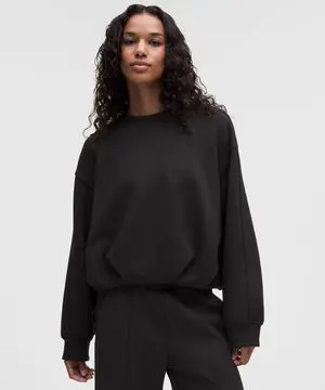 Lululemon Smooth Spacer Oversized Crew - Black
